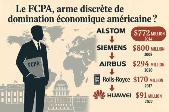 FCPA : la loi américaine qui piège les industriels étrangers ...